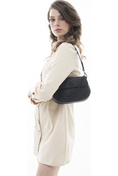 Benetton Kadın Çapraz Çanta Siyah BNT770