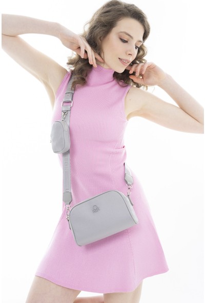 Benetton Kadın Çapraz Çanta A.gri BNT636