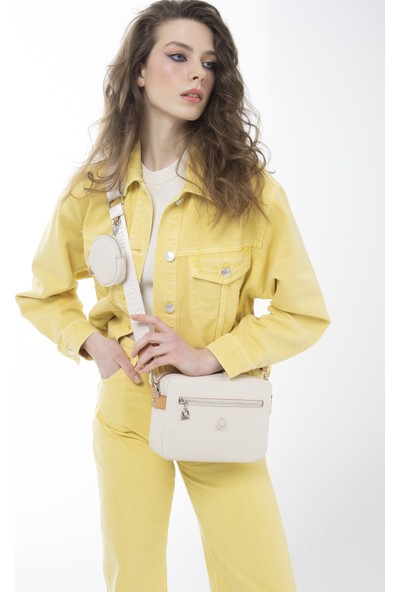 Benetton Kadın Çapraz Çanta Bej-A.camel BNT774