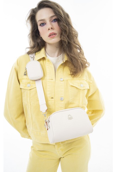 Benetton Kadın Çapraz Çanta Bej BNT636