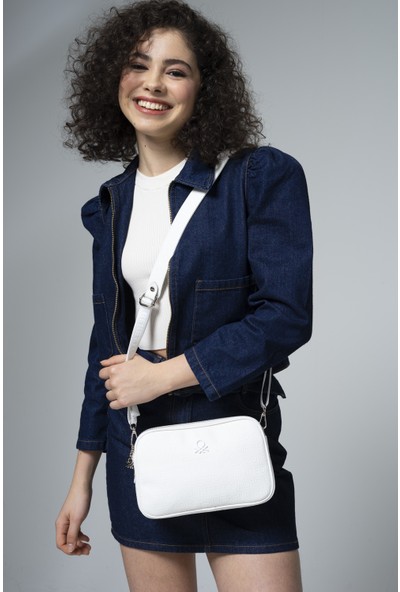 Benetton Kadın Çapraz Çanta Beyaz BNT638