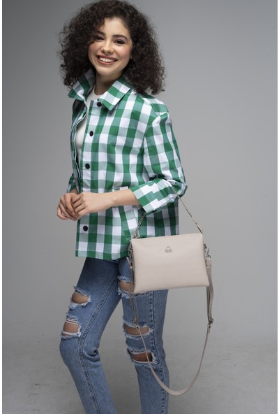 Benetton Kadın Çapraz Çanta Ten BNT773