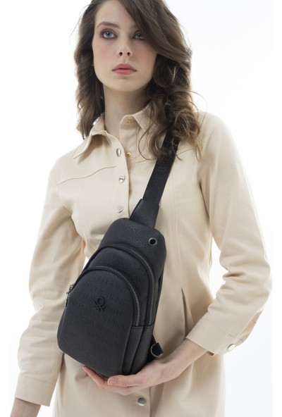 Benetton Kadın Vücut Çantası Siyah BNT614