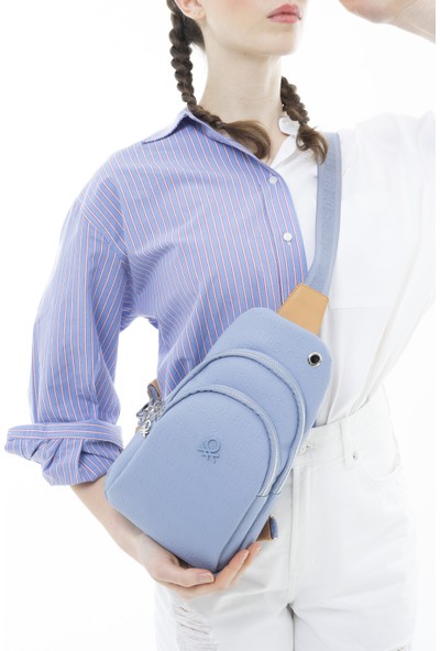 Benetton Kadın Vücut Çantası Mavı-A.camel BNT614