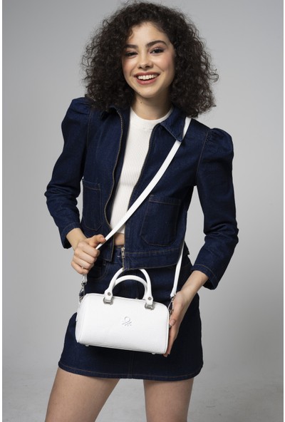 Benetton Kadın Çapraz Çanta Beyaz BNT786