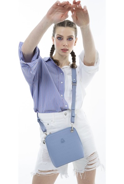 Benetton Kadın Çapraz Çanta Mavı BNT623