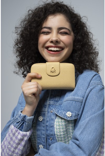 Benetton Kadın Cüzdan Sarı BNT733