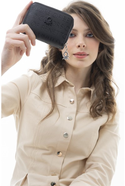 Benetton Kadın Cüzdan Siyah BNT734