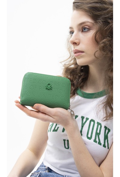 Benetton Kadın Cüzdan Yeşil BNT735