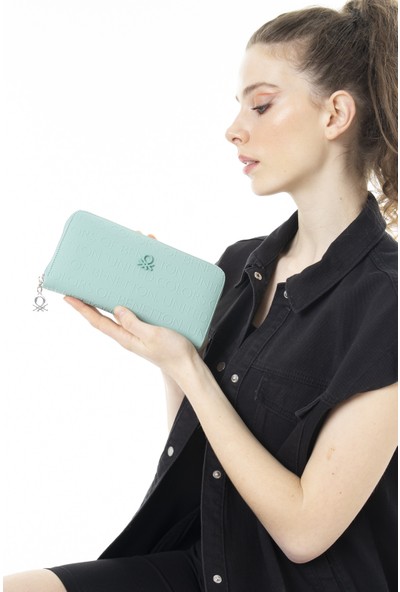 Benetton Kadın Cüzdan Su Yeşilı BNT737