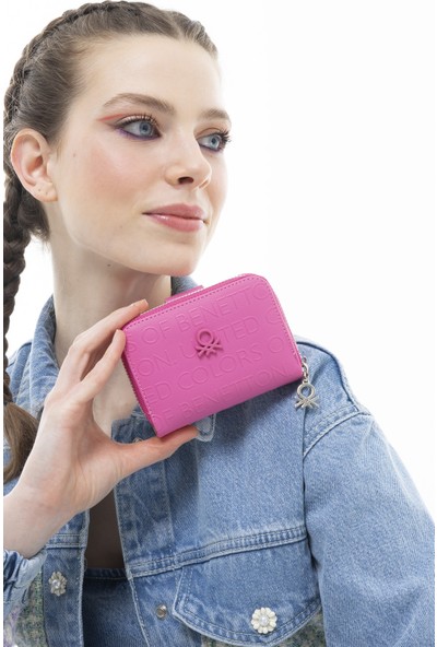 Benetton Kadın Cüzdan Fuşya BNT734