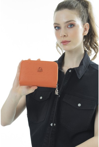 Benetton Kadın Cüzdan Turuncu BNT735