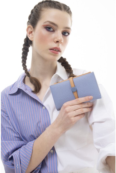 Benetton Kadın Cüzdan Mavı BNT731