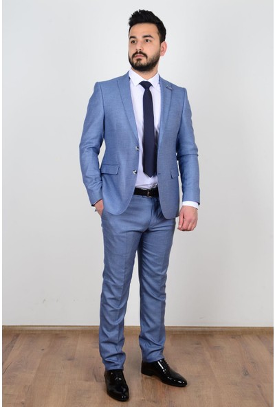 Morven 19YS001001 Erkek Açık Mavi Takım Elbise Morven 19YS001001 Erkek Açık Mavi Takım Elbise