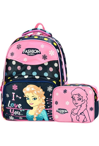 Taurus Store Fashion Girl Desenli Beslenmeli Ilkokul Sırt Çantası