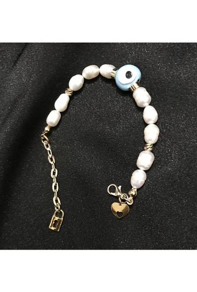 Sanal Bujiterim Gerçek Su Incisi Kilit Detaylı Bileklik Sanal Bujiterim Gerçek Su Incisi Kilit Detaylı Bileklik