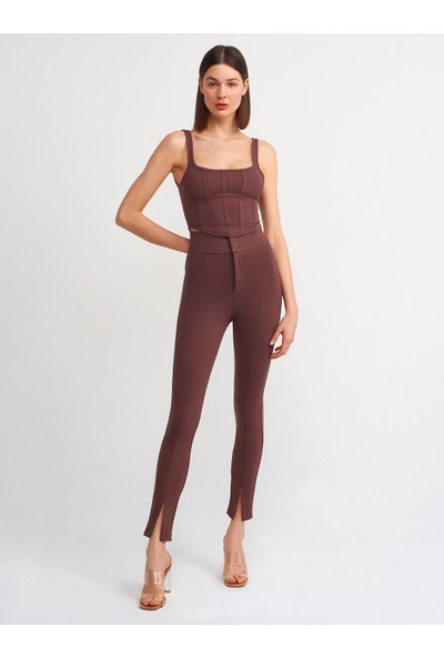 Dilvin 3793 Korse Top-Koyu Kahve