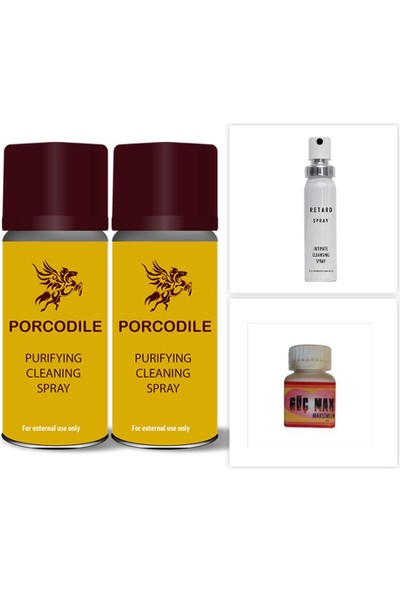 Porcodile Sprey - Retard For Men Sprey ve Güçmax Porcodile Sprey - Retard For Men Sprey ve Güçmax