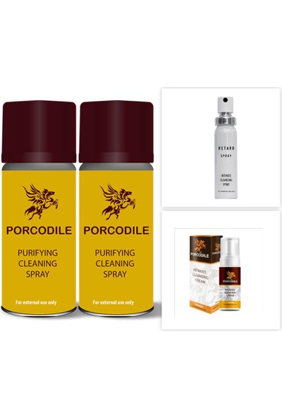 Porcodile Sprey - Retard For Men Sprey ve Porcodile Krem Porcodile Sprey - Retard For Men Sprey ve Porcodile Krem