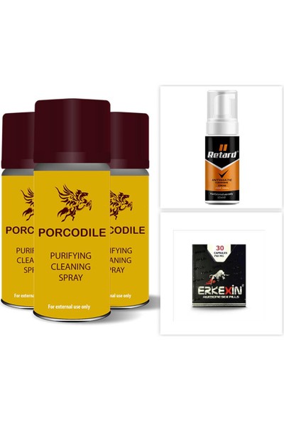 Porcodile Sprey - Retard For Men Krem ve Erkexin Porcodile Sprey - Retard For Men Krem ve Erkexin