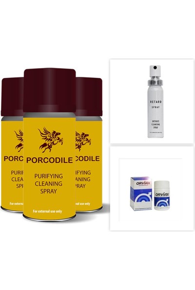 Porcodile Sprey - Retard For Men Sprey ve Orviax Porcodile Sprey - Retard For Men Sprey ve Orviax