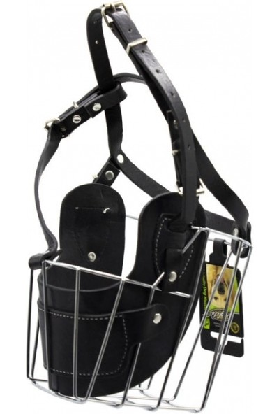 Doglife 203234-DOGLIFE Deri Metal Korumalı Köpek Ağızlığı Xl