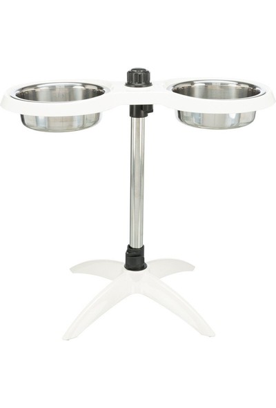 Trixie Köpek Ayaklı Mama ve Su Kabı, Melamin/paslanmaz Çelik, 2×1