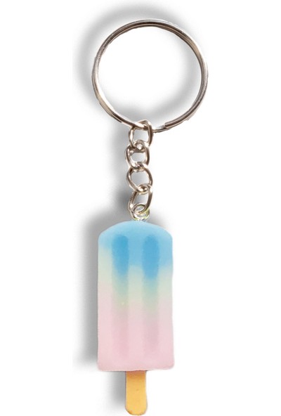 Lil'adore El Yapımı Epoksi Dondurma Anahtarlık