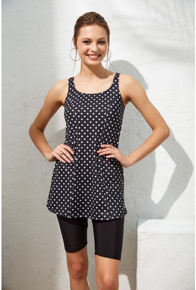 Pierre Cardin Dubai Askılı Tesettür Tankini Puantiye 221509