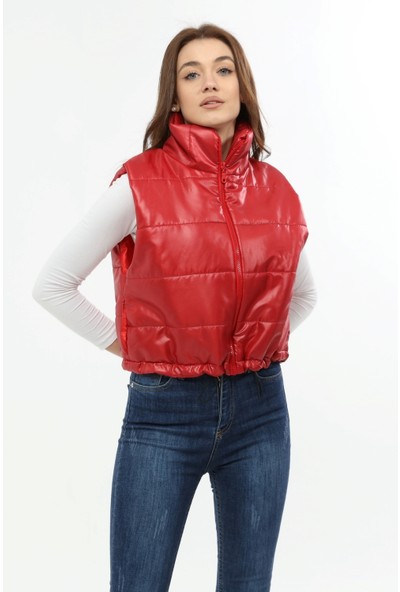 Poriento Kadın Kısa Şişme Yelek