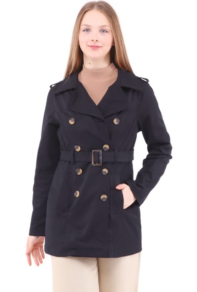 Poriento Kadın Klasik Trençkot