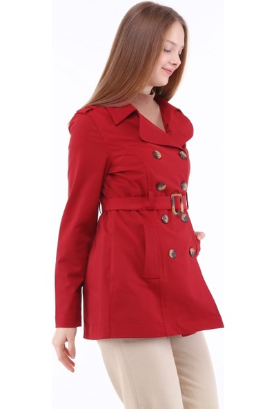 Poriento Kadın Klasik Trençkot