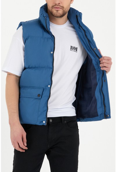 Densmood Hakim Yaka Fermuarlı Erkek Şişme Yelek Densmood Hakim Yaka Fermuarlı Erkek Şişme Yelek