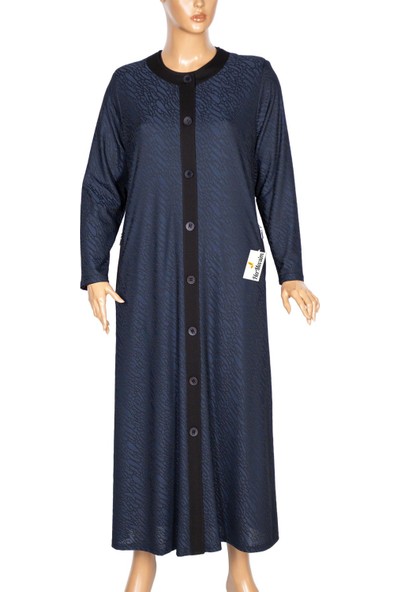 Hesna Kadın Aylin Oval Desenli Jakarlı Lacivert Pardesü Hesna Kadın Aylin Oval Desenli Jakarlı Lacivert Pardesü