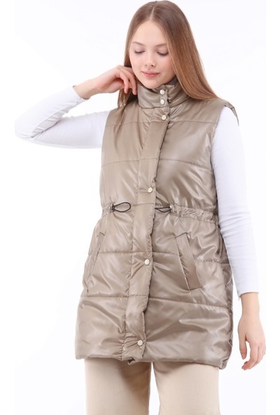 Poriento Kadın Beli Büzgülü Şişme Yelek