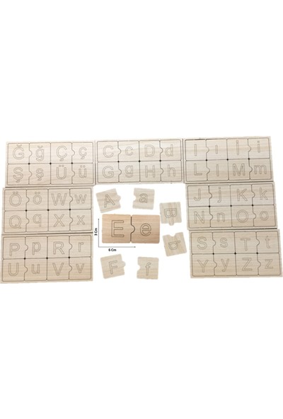 Ahşap Eğitici Alfabe Eşleştirme Ahşap Eğitici Alfabe Eşleştirme