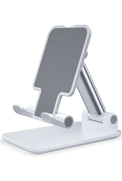 Cmk Metal Kaymaz Pedli Tablet ve Telefon Tutucu Stand 2 Kademeli Katlanabilir Cmk Metal Kaymaz Pedli Tablet ve Telefon Tutucu Stand 2 Kademeli Katlanabilir