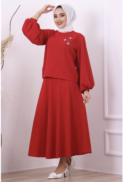 Taş Işlemeli Etekli Takım