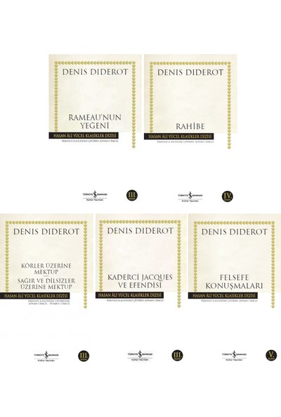 Denis Diderot 5 Kitap Set / Rameau'nun Yeğeni - Rahibe - Körler Üzerine Mektup Sağır ve Dilsizler Üzerine Mektup - Kaderci Jacques ve Efendisi - Felsefe Konuşmaları Denis Diderot 5 Kitap Set / Rameau'nun Yeğeni - Rahibe - Körler Üzerine Mektup Sağır ve Dilsizler Üzerine Mektup - Kaderci Jacques ve Efendisi - Felsefe Konuşmaları