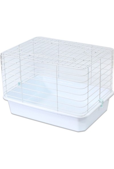 Hanımeli Pet Store Tavşan Ginepig Kemirgen Kafesi Beyaz 45 x 35 x 30 cm Hanımeli Pet Store Tavşan Ginepig Kemirgen Kafesi Beyaz 45 x 35 x 30 cm