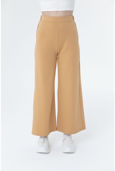 Soul 30007 Bel Lastikli Bol Paça 2 Iplik Pantolon Latte Soul 30007 Bel Lastikli Bol Paça 2 Iplik Pantolon Latte