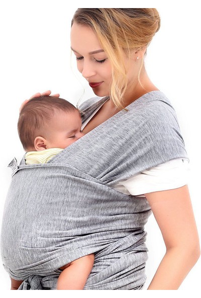 Gri Bebek Taşıma Şalı Esnek Wrap Sling Gri Bebek Taşıma Şalı Esnek Wrap Sling