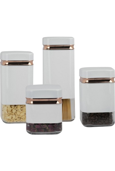 Paçi Kare Kavanoz 4 Boy 401017