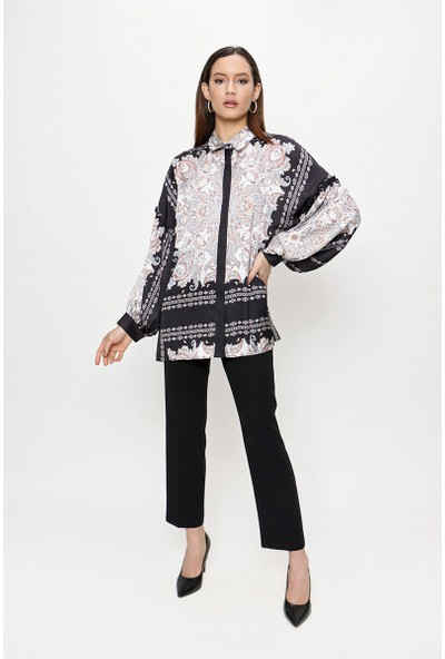 Aker 2284112 Şal Desenli Bluz