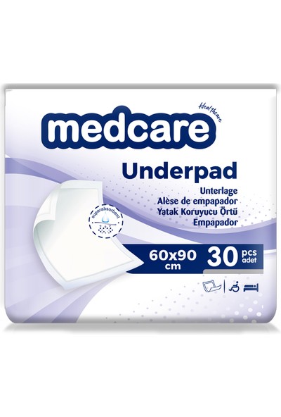 Medcare Yatak Koruyucu Örtü 30 Adet 60X90 cm