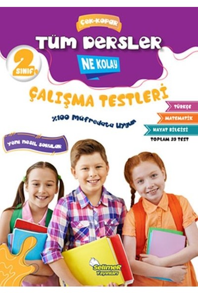 2. Sınıf Tüm Dersler Çek-Kopar Ne Kolay Çalışma Testleri 2. Sınıf Tüm Dersler Çek-Kopar Ne Kolay Çalışma Testleri