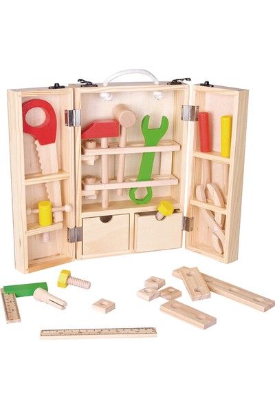Classic World Ahşap Marangoz Tamir Çantası Seti (30 Parça) Classic World Ahşap Marangoz Tamir Çantası Seti (30 Parça)