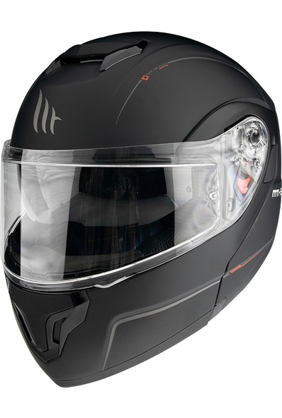 Mt Kask Atom Sv Çene Açılır [Small Beden] Güneş Vizörlü Solid Mat