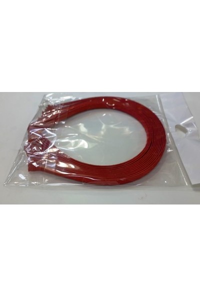 Saten Kaplı Kırmızı Metal Taç 7 mm 12 Adet