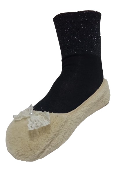 Eliz Butik Home Peluş Patik Peluş Babet Ev Içi Patik